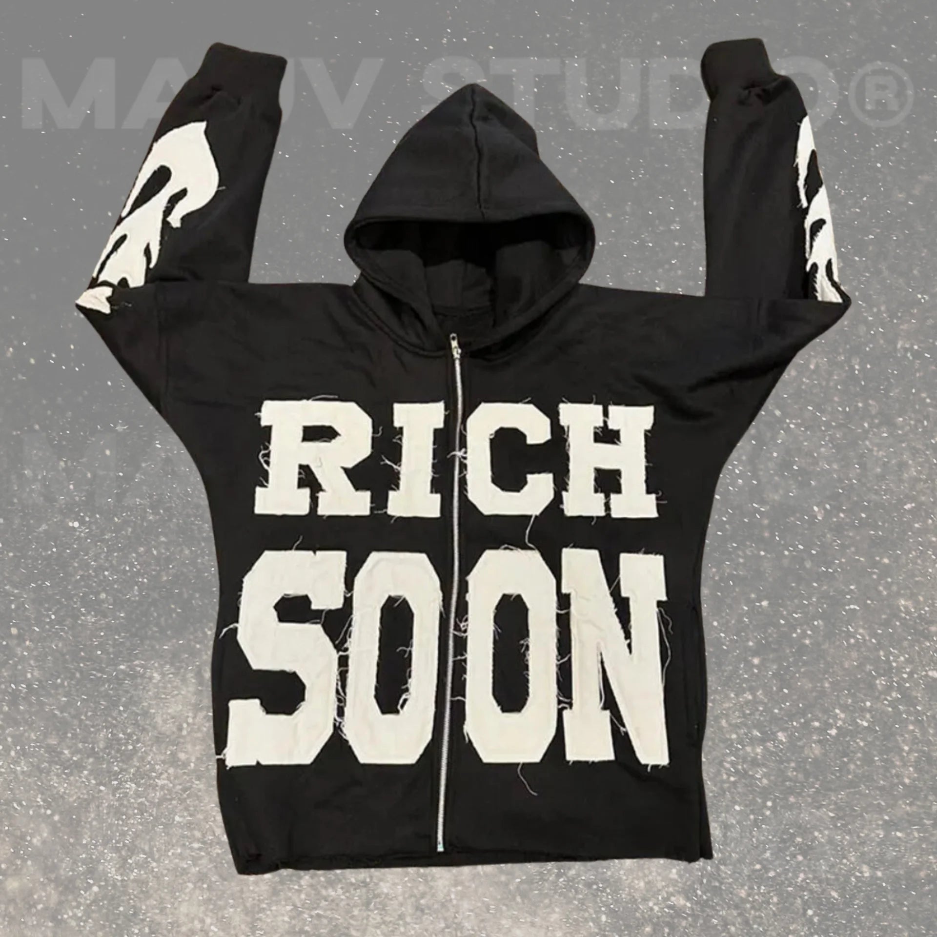 Rich Soon Hoodie - Y2K Streetwear – MAUV STUDIO®
