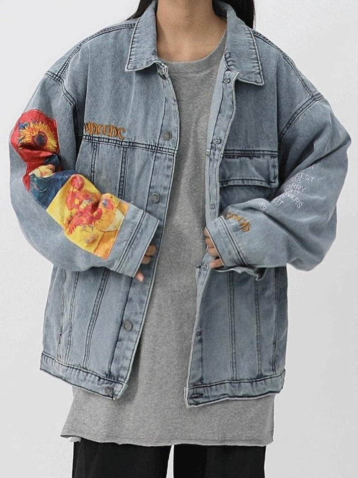 Vincent Van Gogh Denim Jacket - Mauv Studio – MAUV STUDIO®